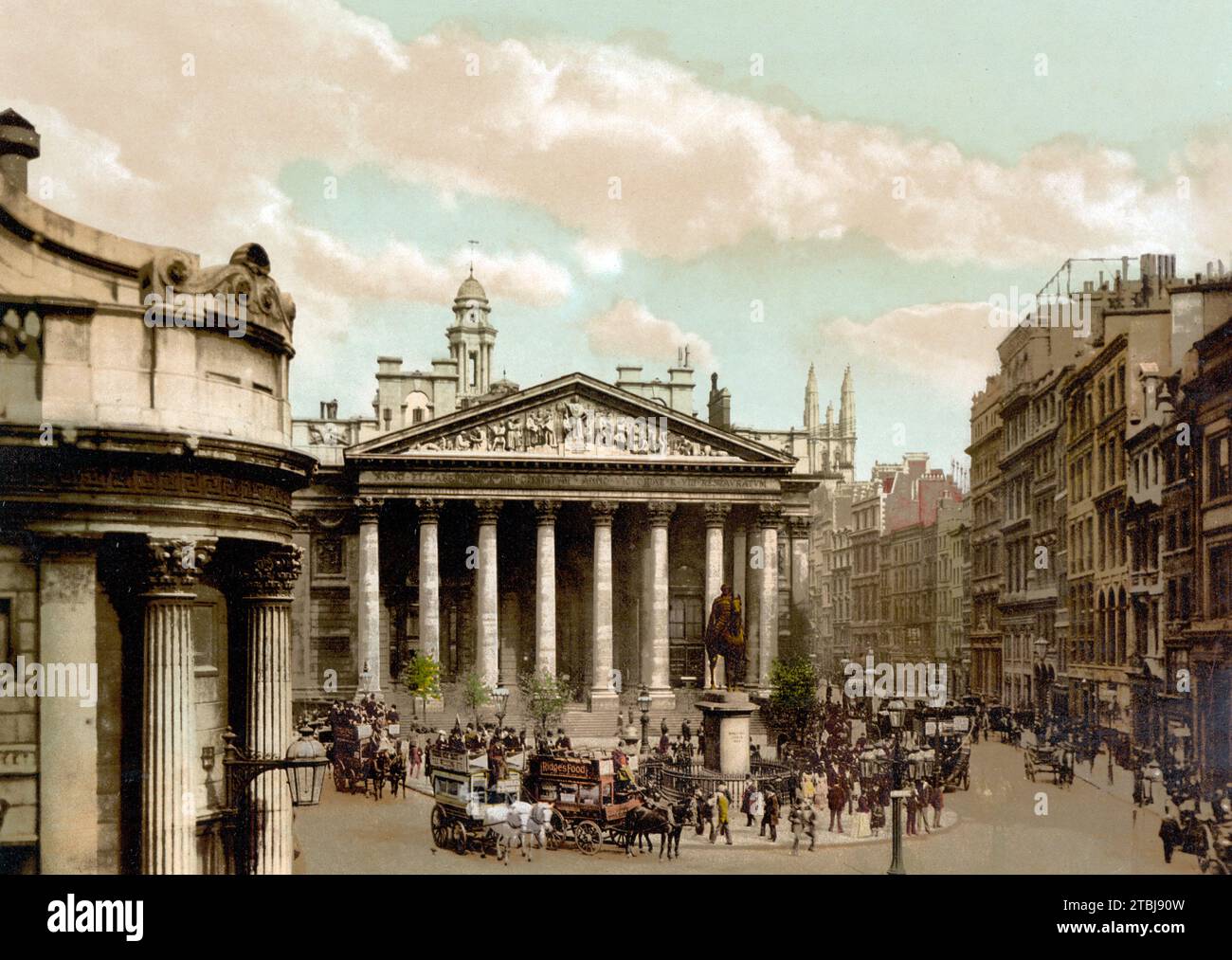 Royal Exchange, Börse, London, ca 1895, England, Historisch, digital ...