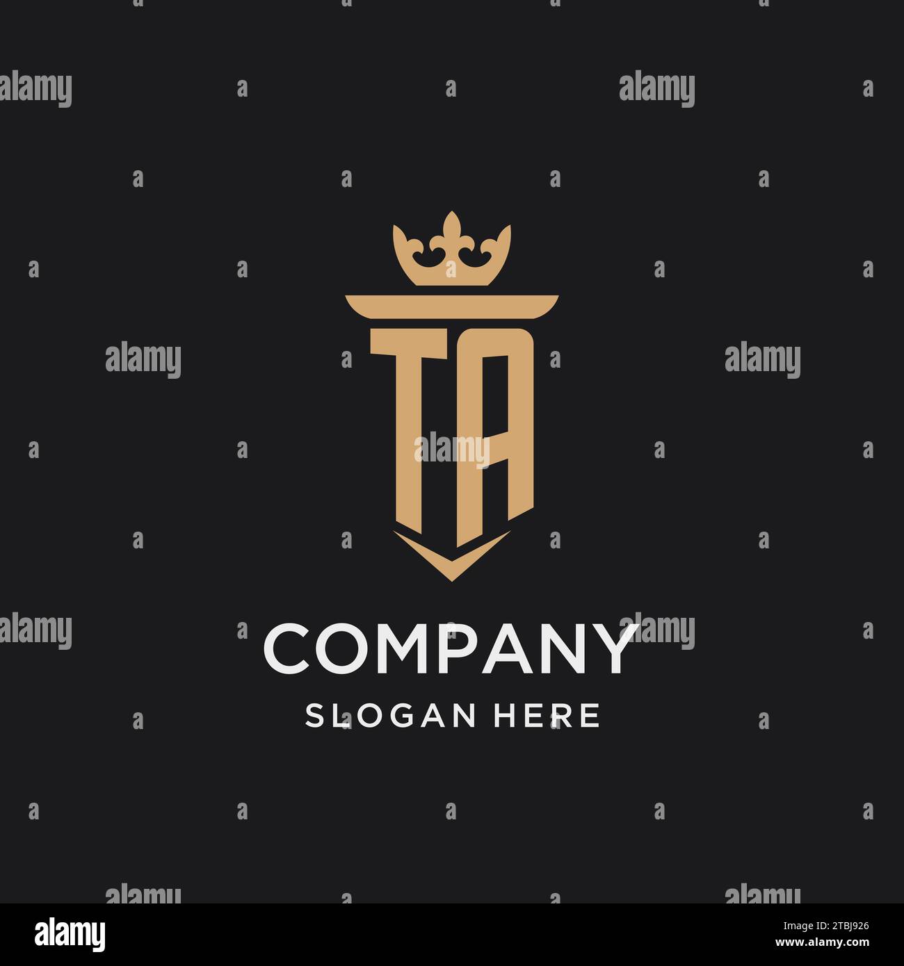 TA monogram with medieval style, luxury and elegant initial logo design ideas Stock Vector Image ...