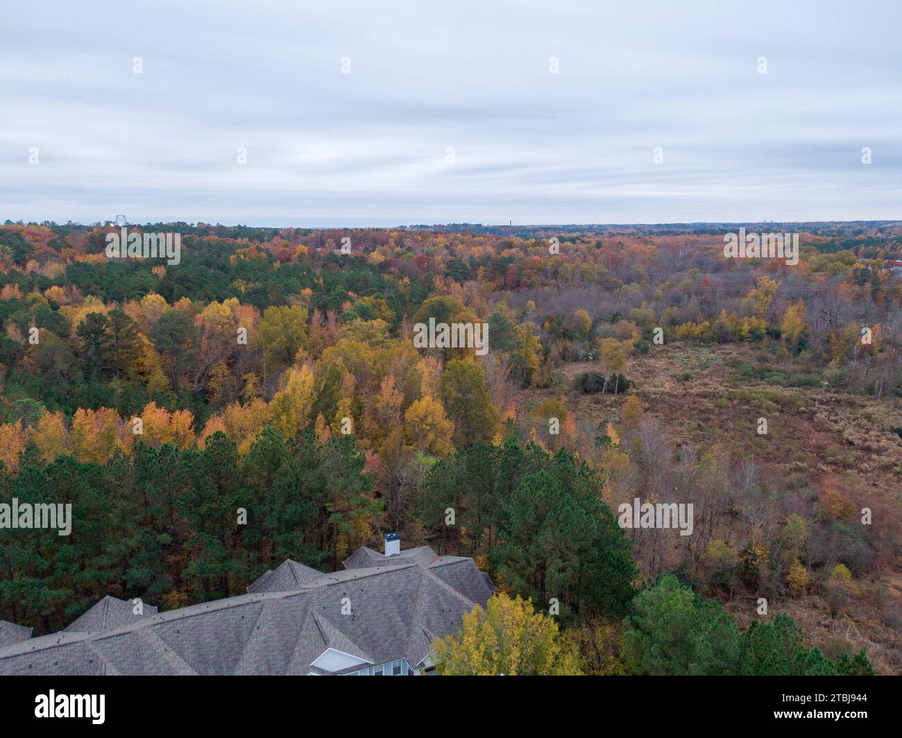 Drone photos of an apartment complex showing beautiful fall colors ...