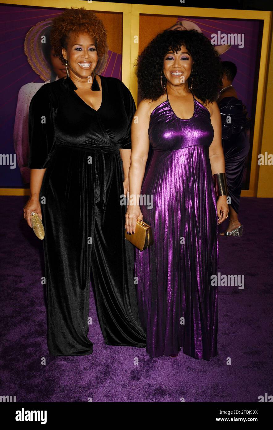 LOS ANGELES, CALIFORNIA - DECEMBER 06: (L-R) Tina Campbell and Erica ...