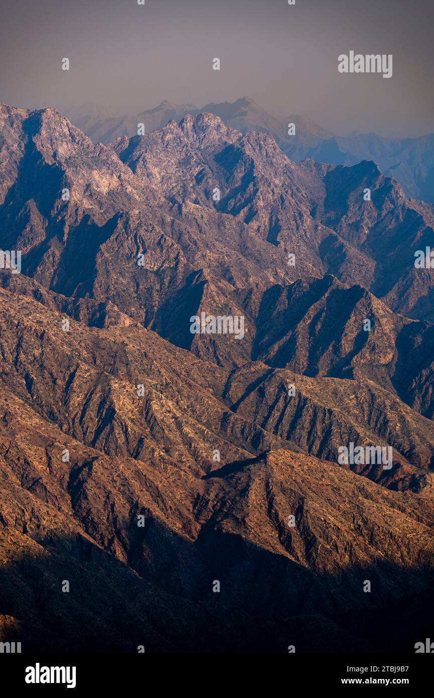 The Asir Mountains from the Habala (Al-Habalah) viewpoint, one of the ...