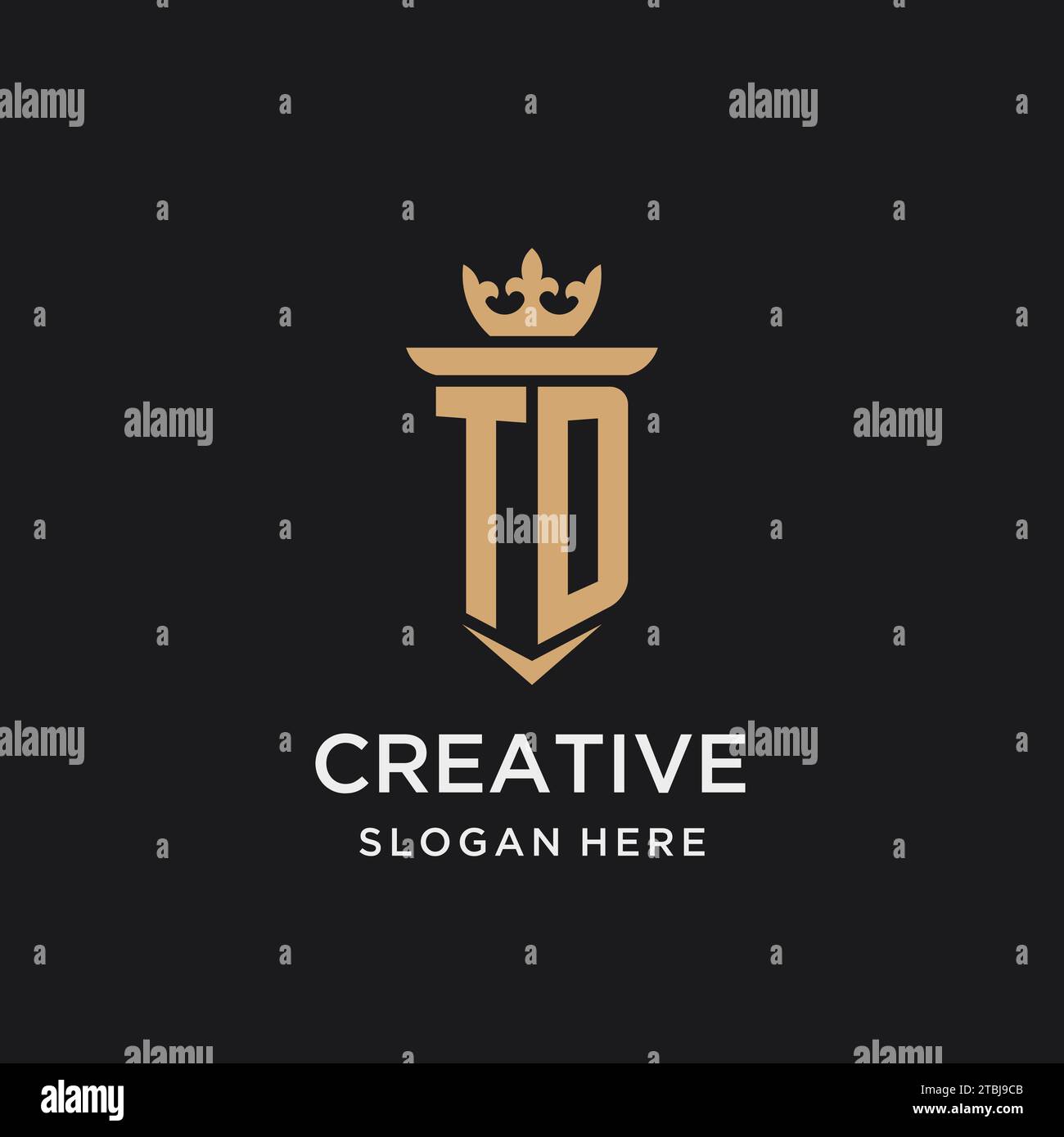 TD monogram with medieval style, luxury and elegant initial logo design ideas Stock Vector Image ...