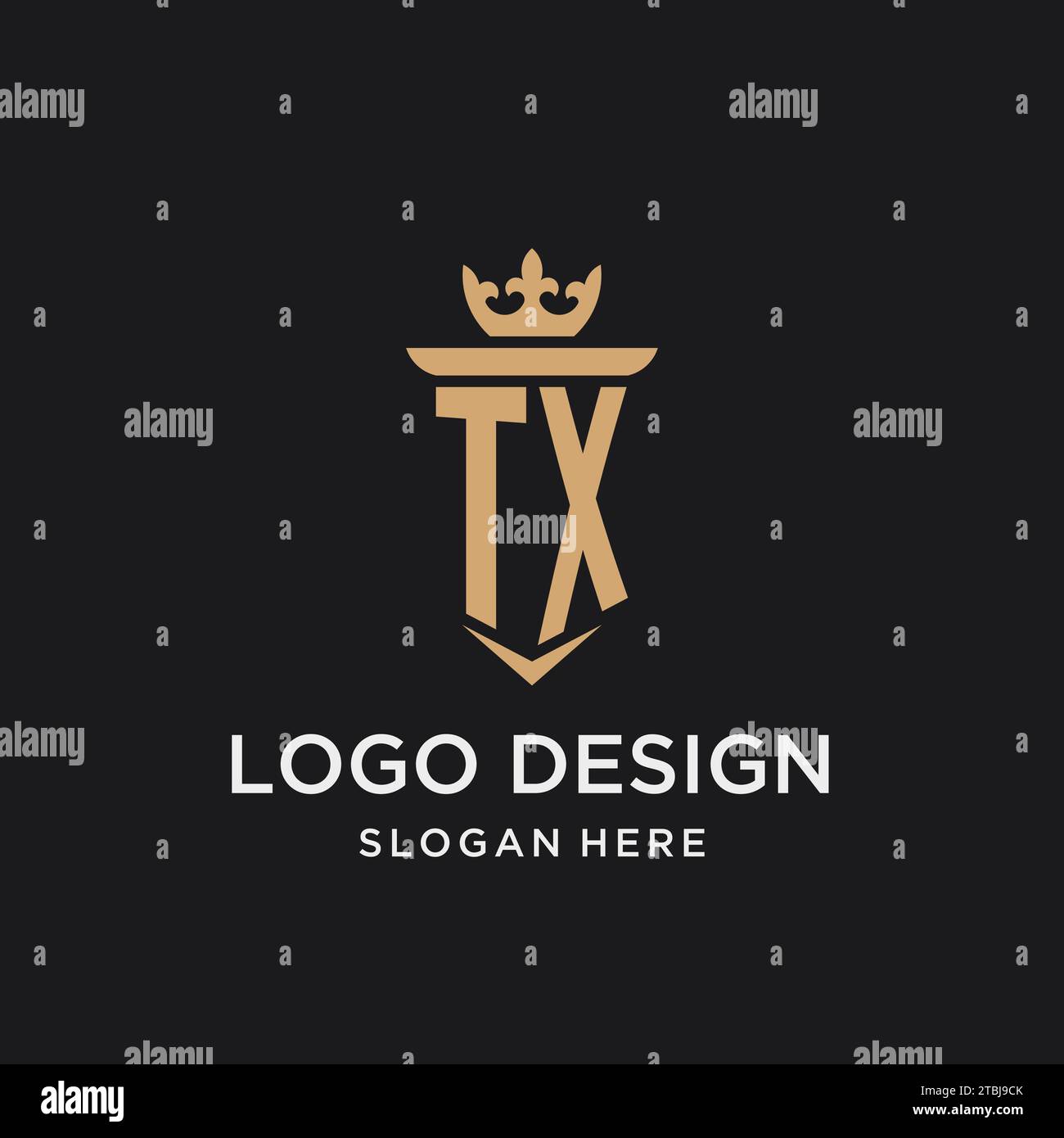 TX monogram with medieval style, luxury and elegant initial logo design ... TX monogram with medieval style, luxury and elegant initial logo design ...