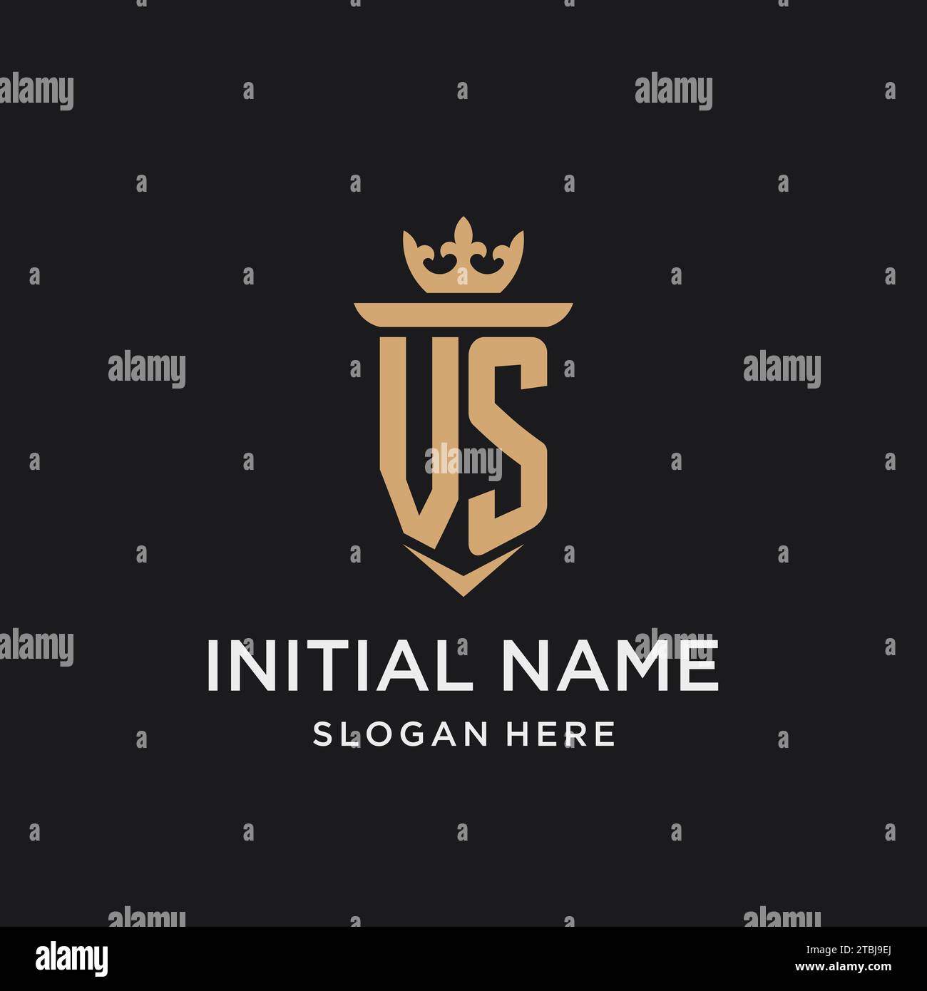 VS monogram with medieval style, luxury and elegant initial logo design ideas Stock Vector Image ...