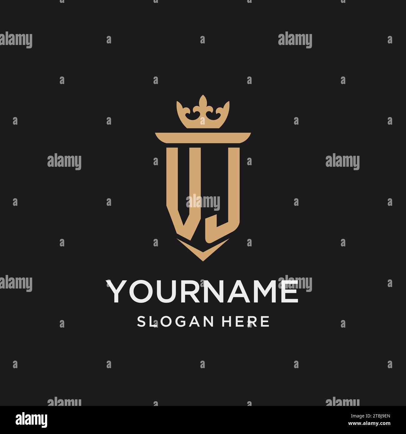 VJ monogram with medieval style, luxury and elegant initial logo design ... VJ monogram with medieval style, luxury and elegant initial logo design ...