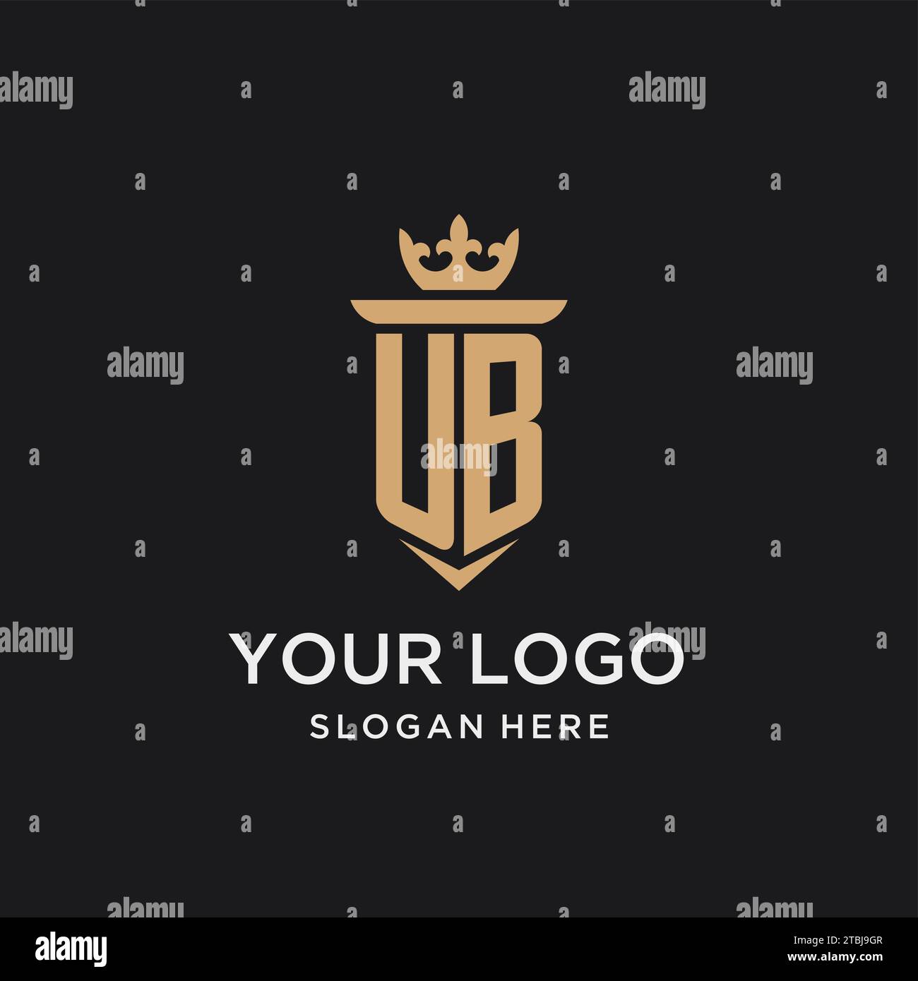 UB monogram with medieval style, luxury and elegant initial logo design ideas Stock Vector Image ...