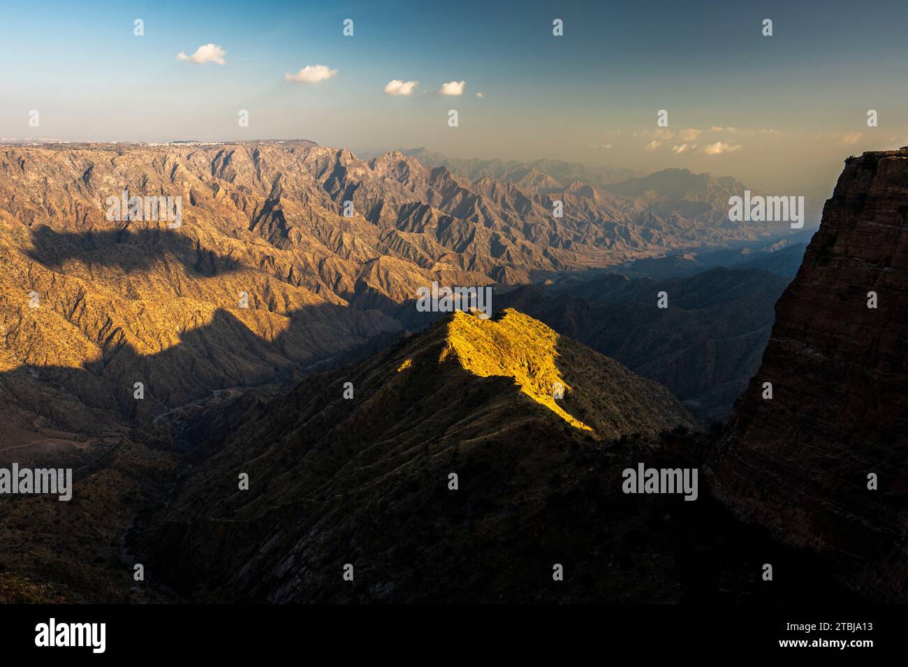 The Asir Mountains from the Habala (Al-Habalah) viewpoint, one of the ...