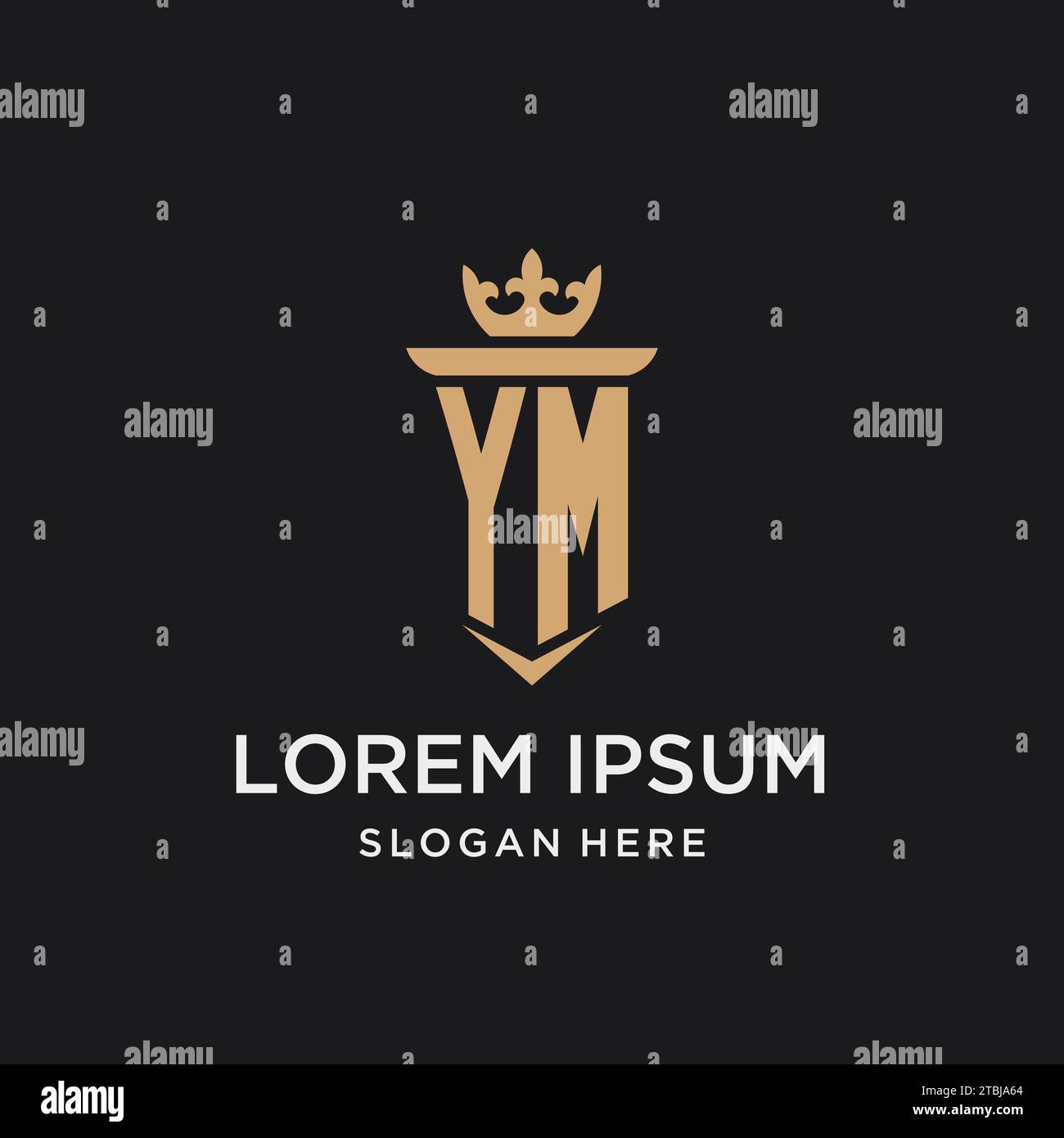 YM monogram with medieval style, luxury and elegant initial logo design ideas Stock Vector Image ...