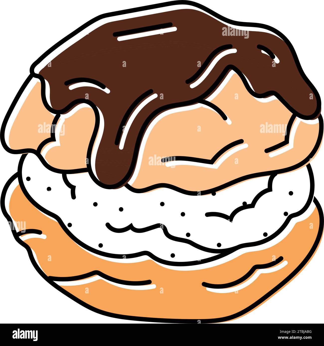 Profiteroles fruit Stock Vector Images - Alamy