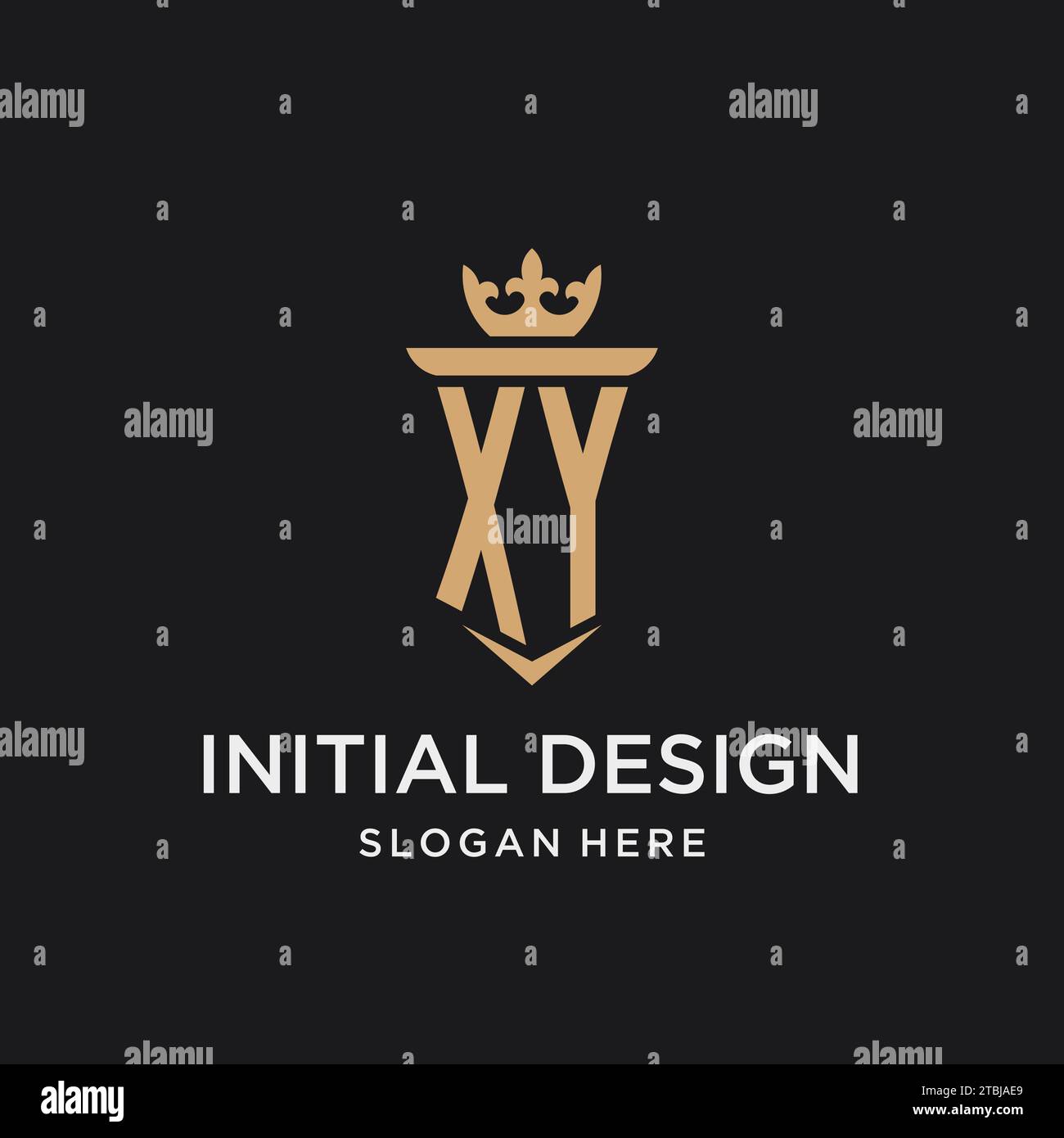 XY monogram with medieval style, luxury and elegant initial logo design ideas Stock Vector Image ...