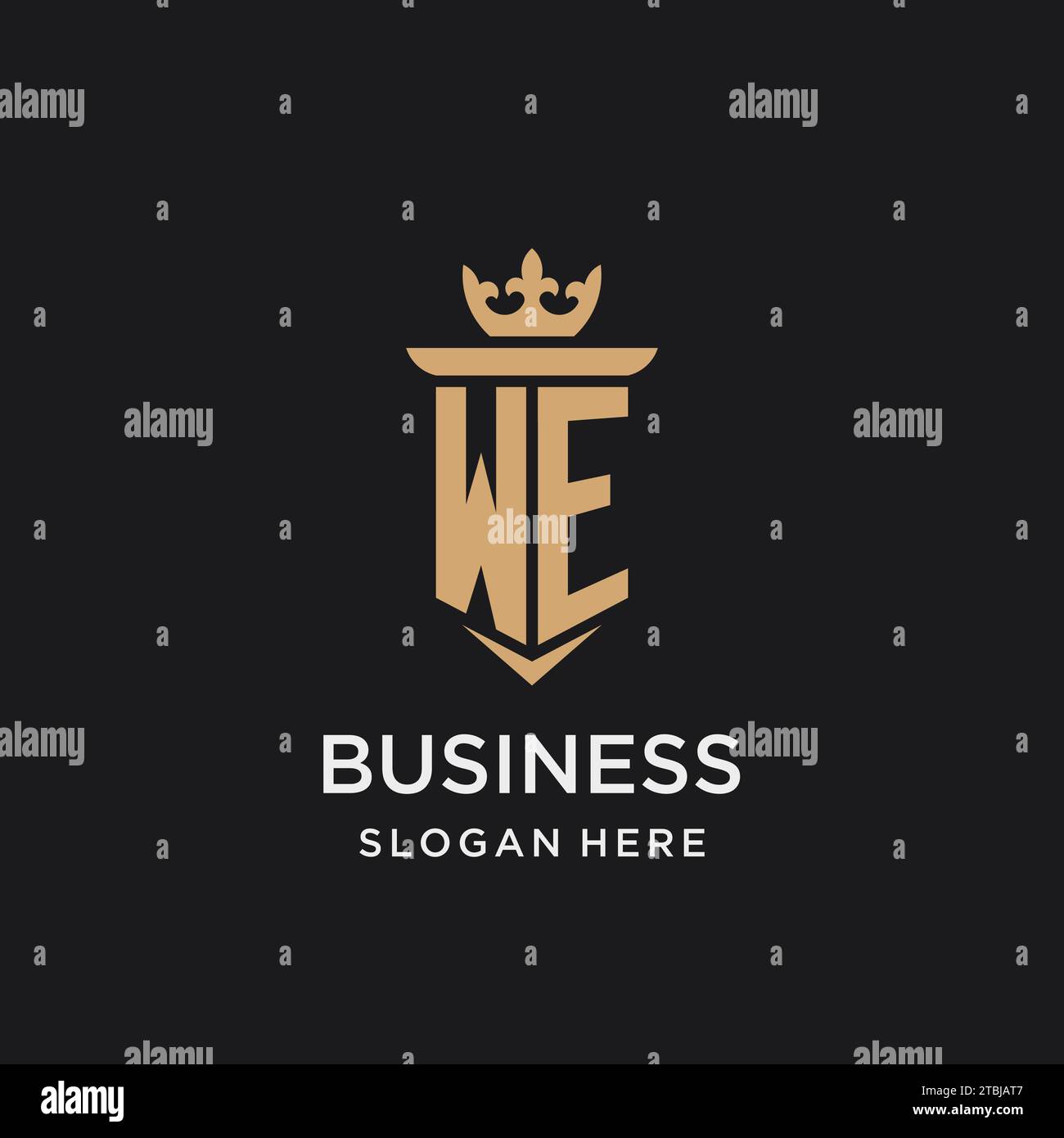 WE monogram with medieval style, luxury and elegant initial logo design ideas Stock Vector Image ...