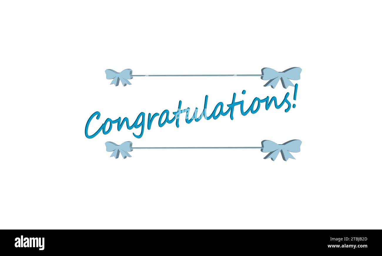 Congratulations. Illustration with calligraphic inscription. Congrats ...