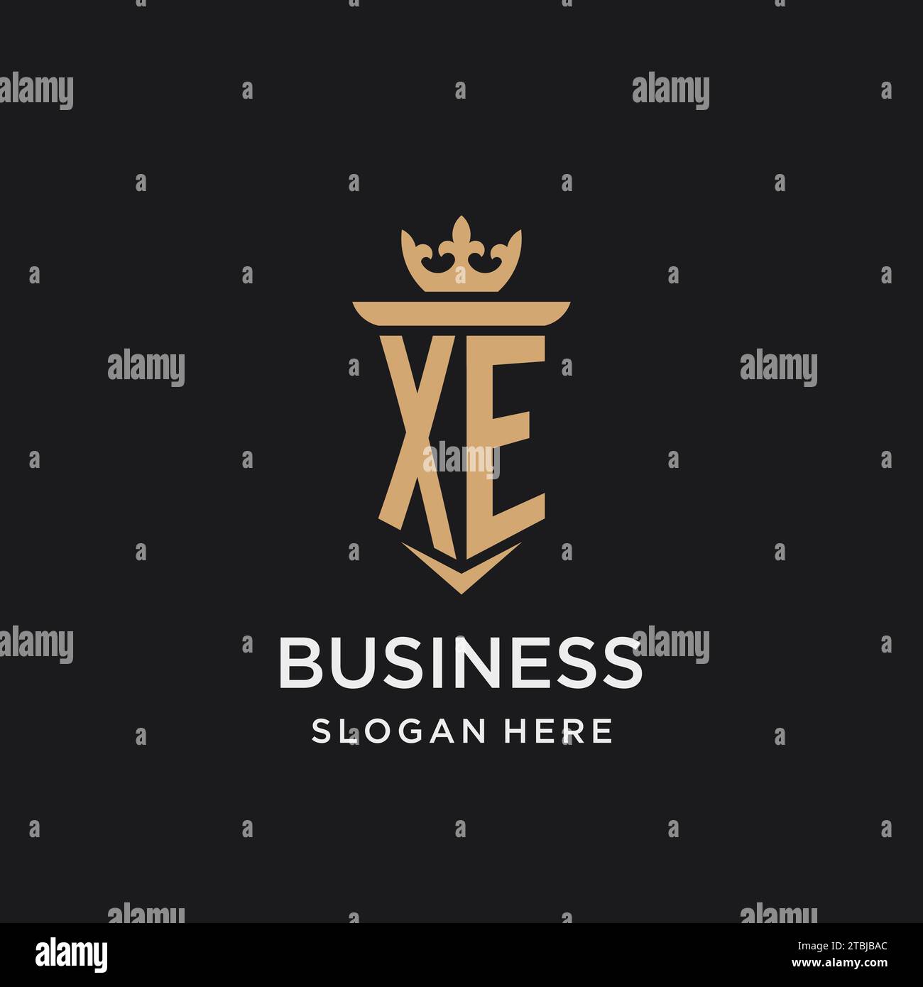 XE monogram with medieval style, luxury and elegant initial logo design ideas Stock Vector Image ...