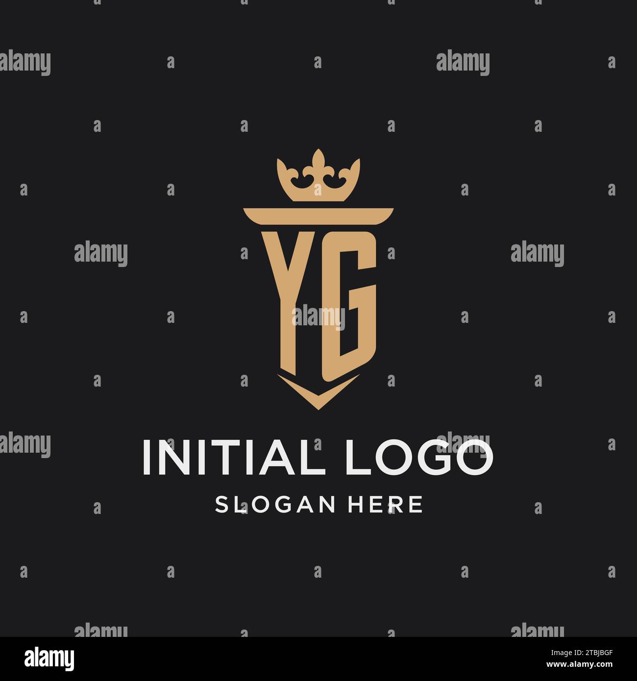 YG monogram with medieval style, luxury and elegant initial logo design ideas Stock Vector Image ...