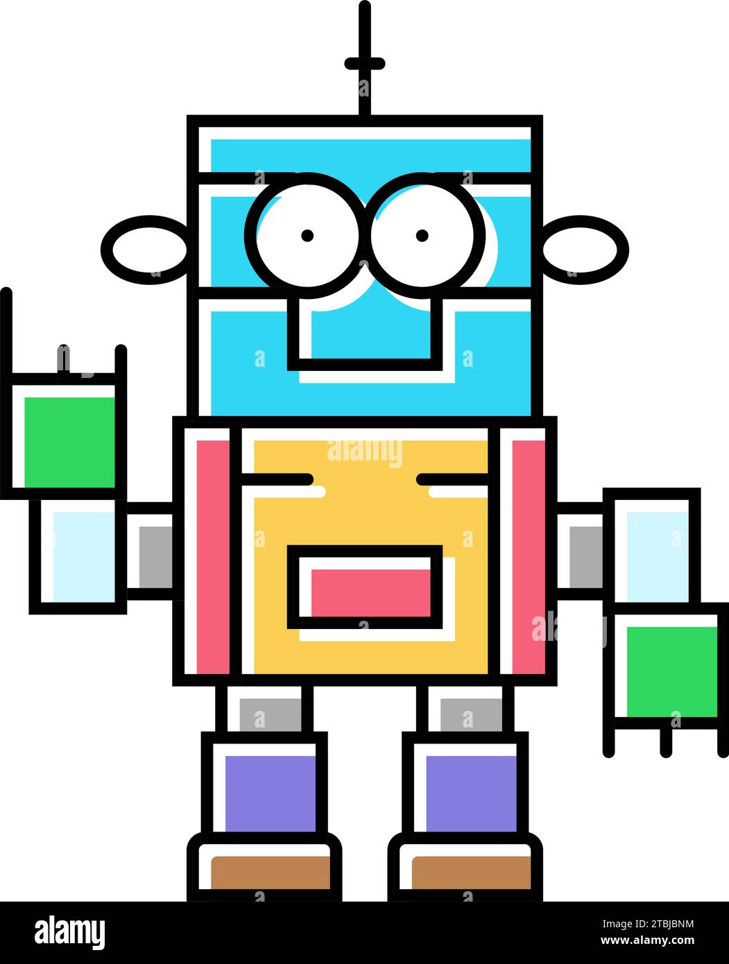 toy robot toy baby color icon vector illustration Stock Vector Image ...