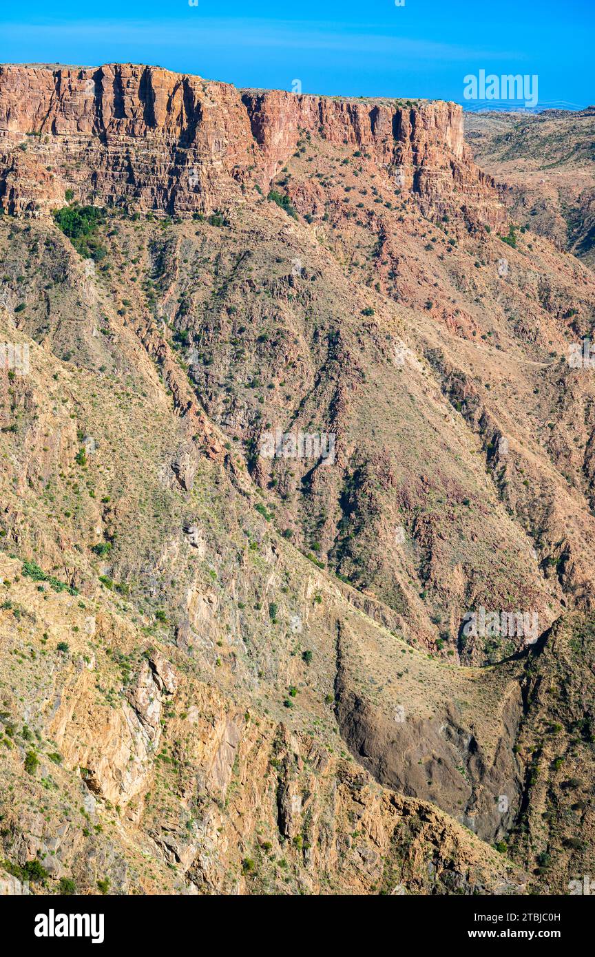 The Asir Mountains from the Habala (Al-Habalah) viewpoint, one of the ...