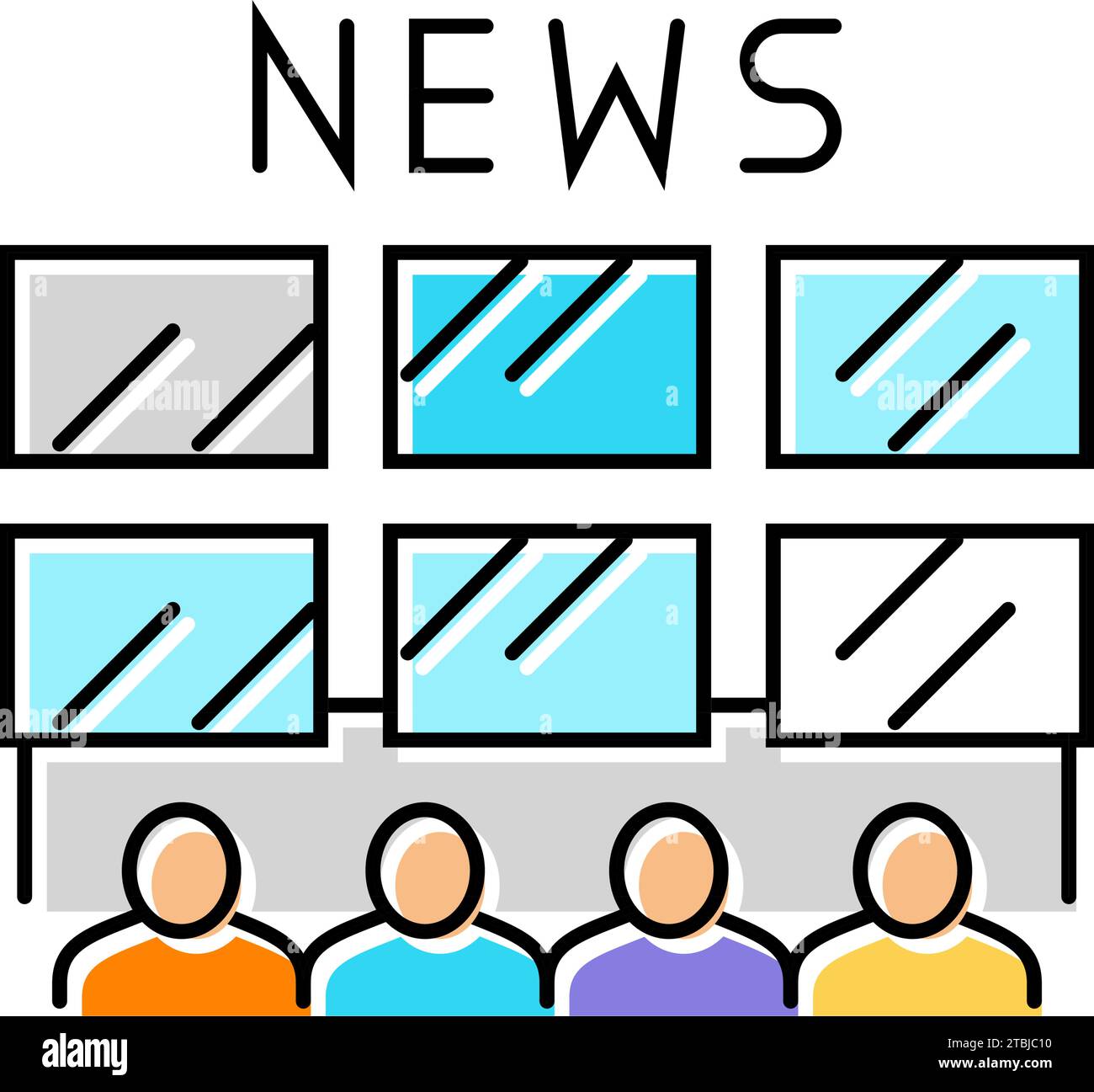 Newsroom newspaper Stock Vector Images - Alamy
