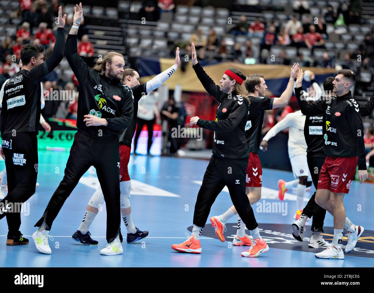 Aalborgs Henrik Molgaard and Mikkel Hansen before the EHF Champions ...