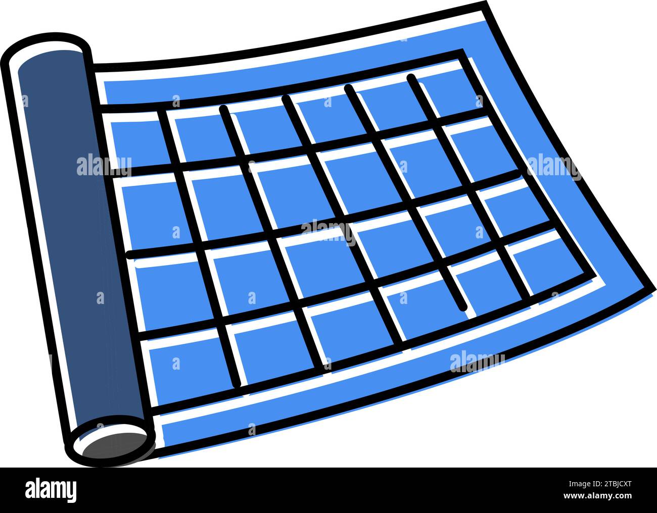 blueprint roll civil engineer color icon vector illustration Stock ...