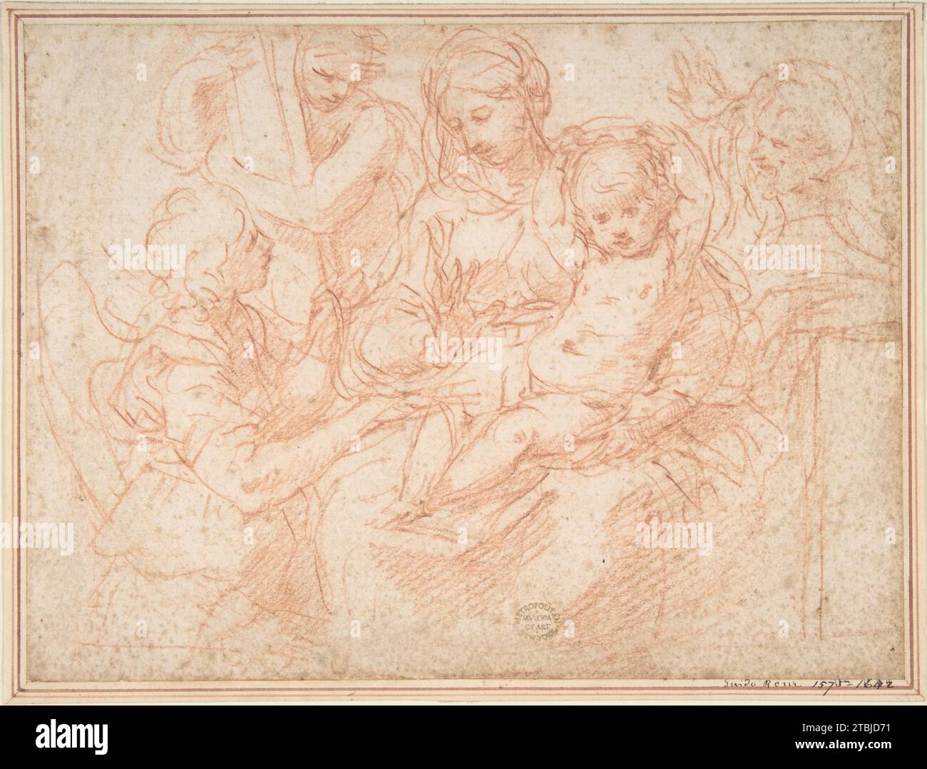 The Holy Family with Angels Bearing Symbols of the Passion 1880 by ...
