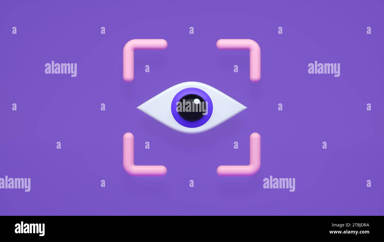 Illustration of Eye Scan . Simple Icon for web and app. Modern Trendy ...