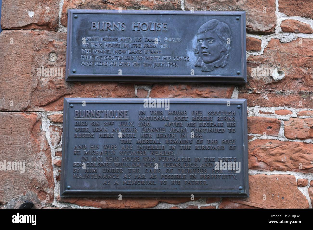 Home of rabbie burns hi-res stock photography and images - Alamy