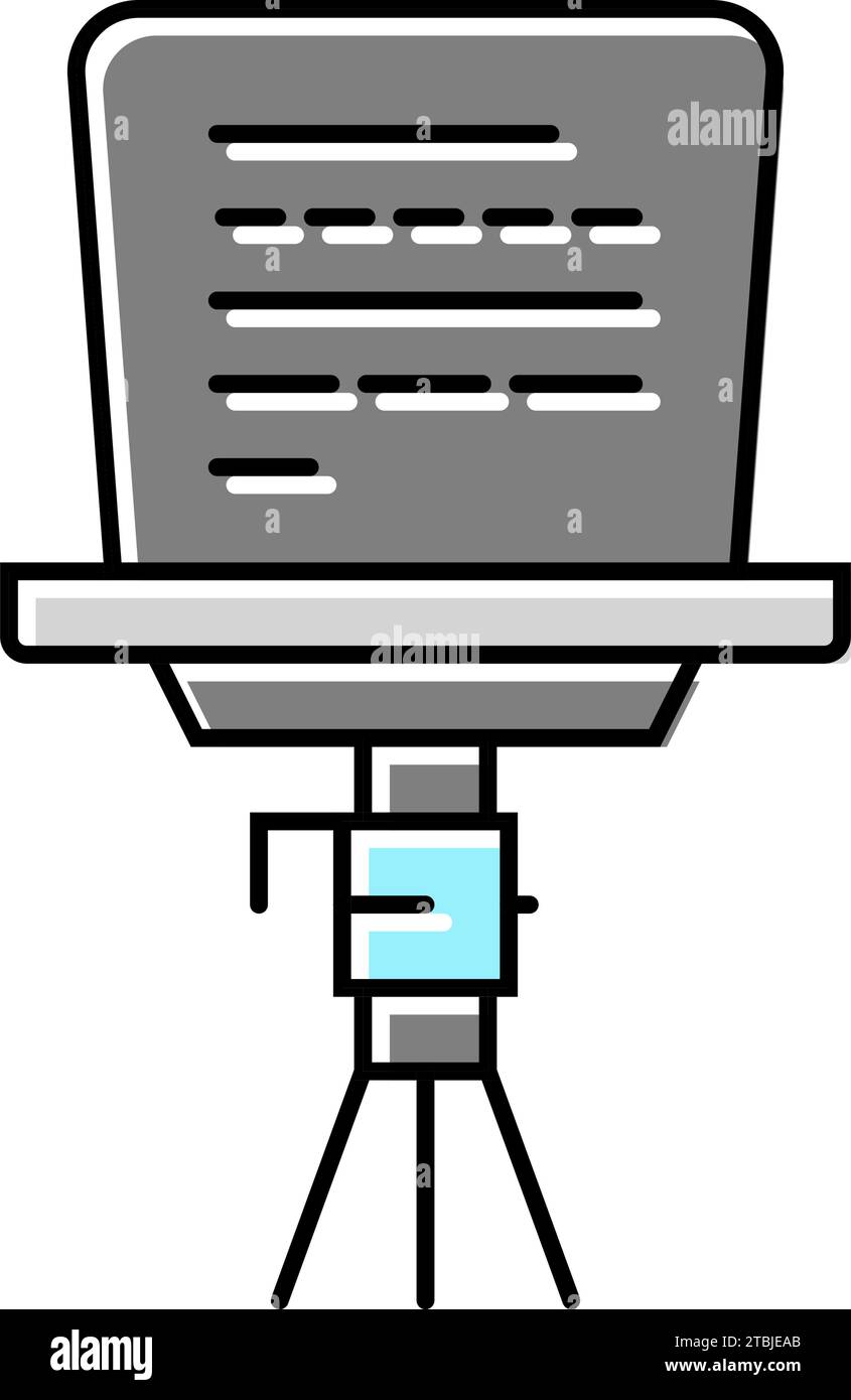 Teleprompter television Stock Vector Images - Alamy
