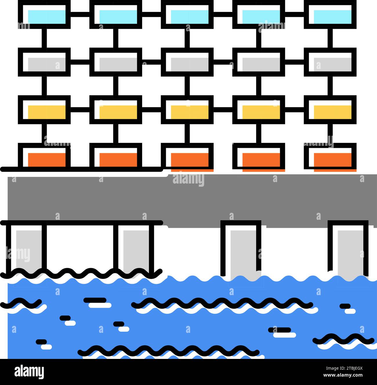 marine corrosion testing color icon vector illustration Stock Vector ...
