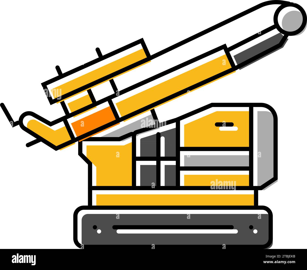 pile driver civil engineer color icon vector illustration Stock Vector ...