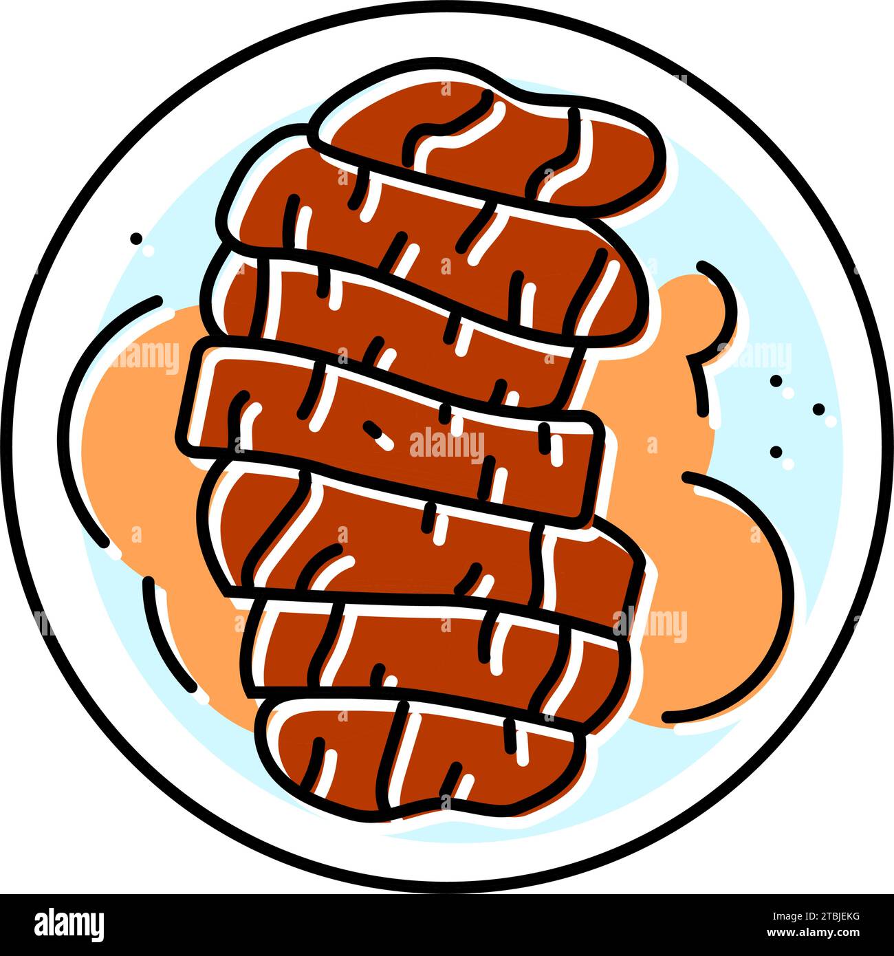 Asian chinese cuisine teriyaki chicken Stock Vector Images - Alamy