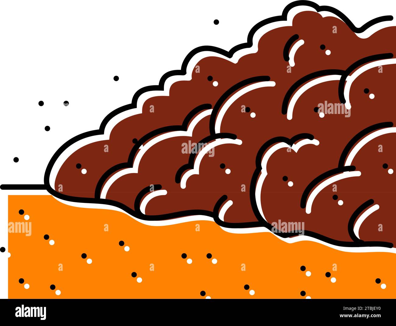 martian dust storm mars planet color icon vector illustration Stock ...