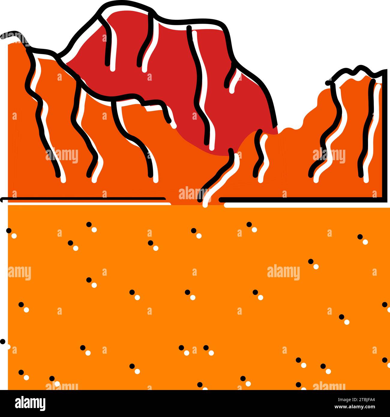 Alien planet earth moon mountains hi-res stock photography and images ...