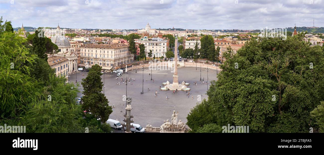 Rome borghese square hi-res stock photography and images - Alamy