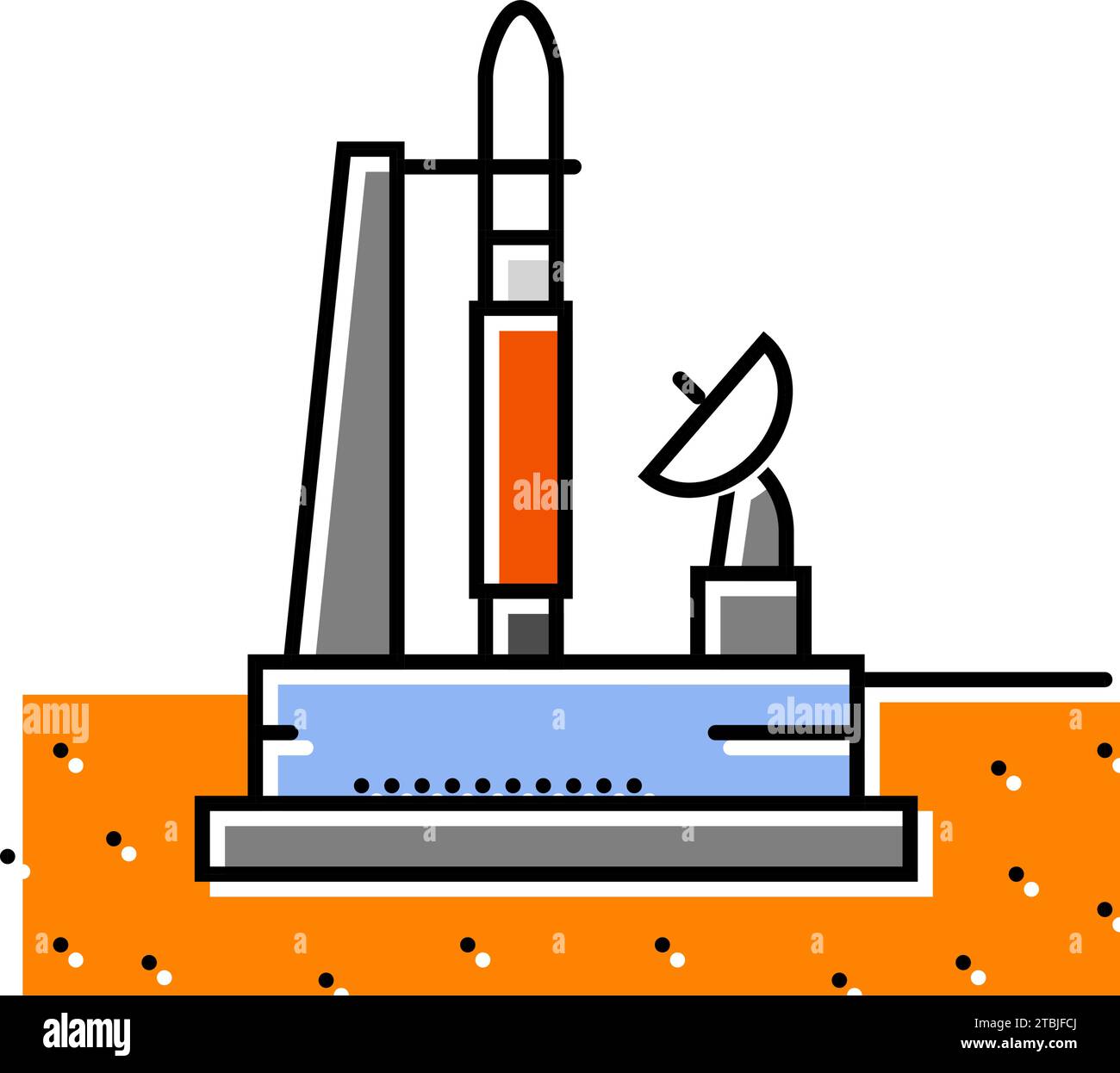 mars sample return mission planet color icon vector illustration Stock ...