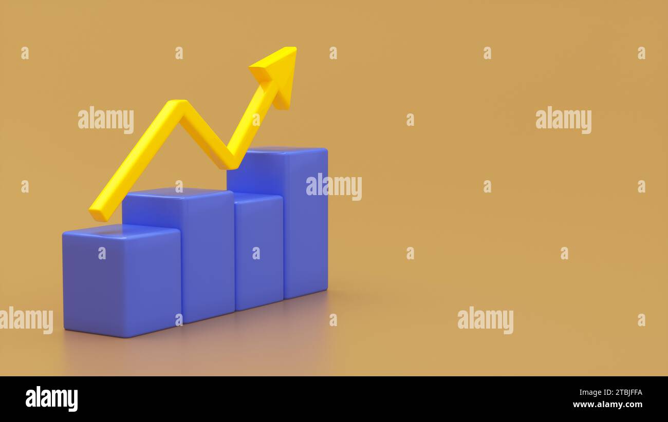 Growth Chart Up Icon. Concept for Investing and Profite Incresing ...