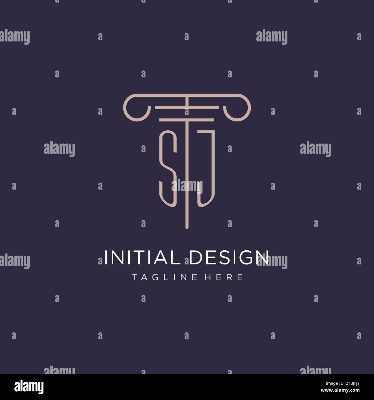 Stj logo design hi-res stock photography and images - Alamy