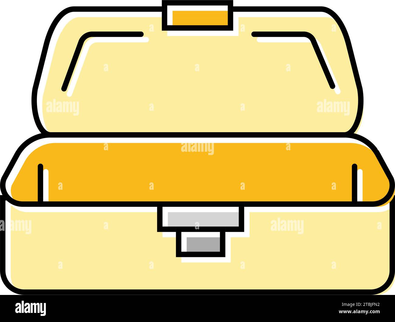 lunch box plastic food color icon vector illustration Stock Vector ...