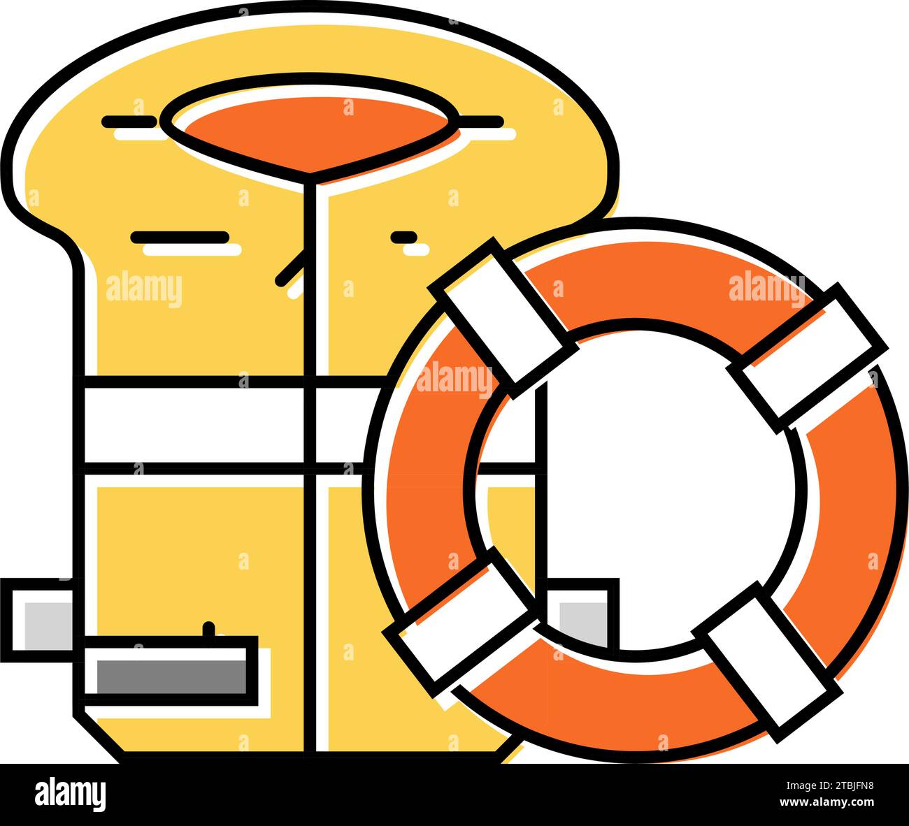 ship safety equipment marine color icon vector illustration Stock ...