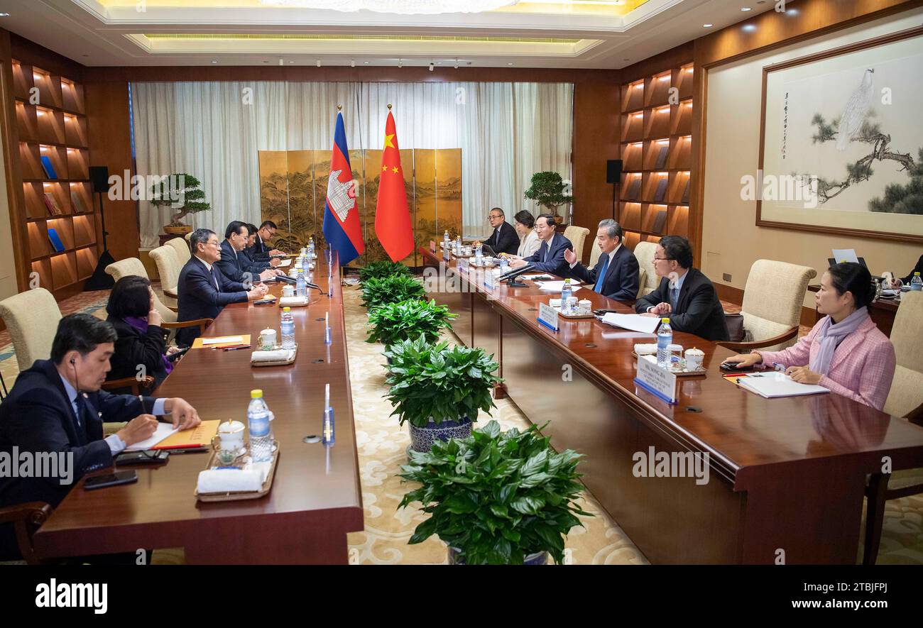 Beijing, China. 7th Dec, 2023. Chinese Foreign Minister Wang Yi, also a ...