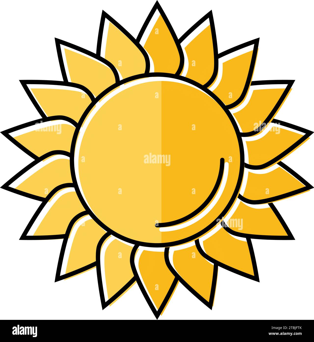 sun nature summer sunlight color icon vector illustration Stock Vector ...