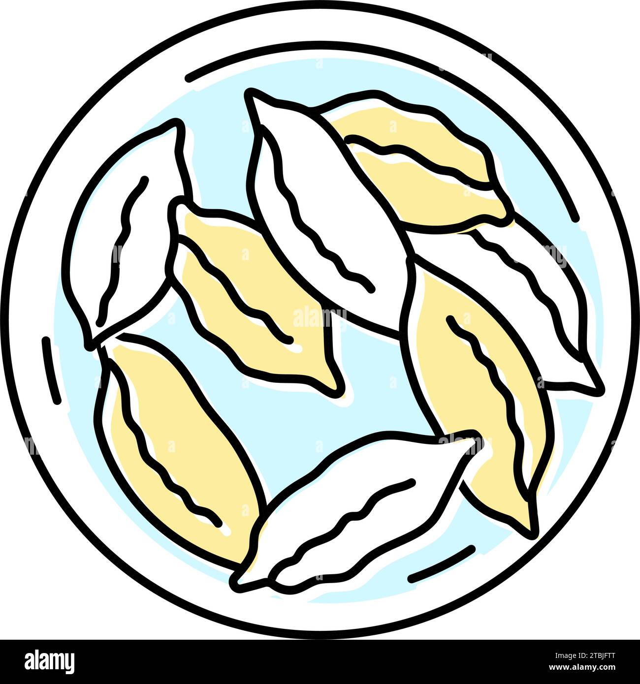 Fresh gyoza Stock Vector Images - Alamy