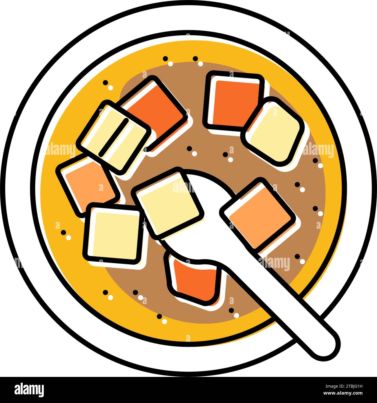 Salmon miso soup Stock Vector Images - Alamy