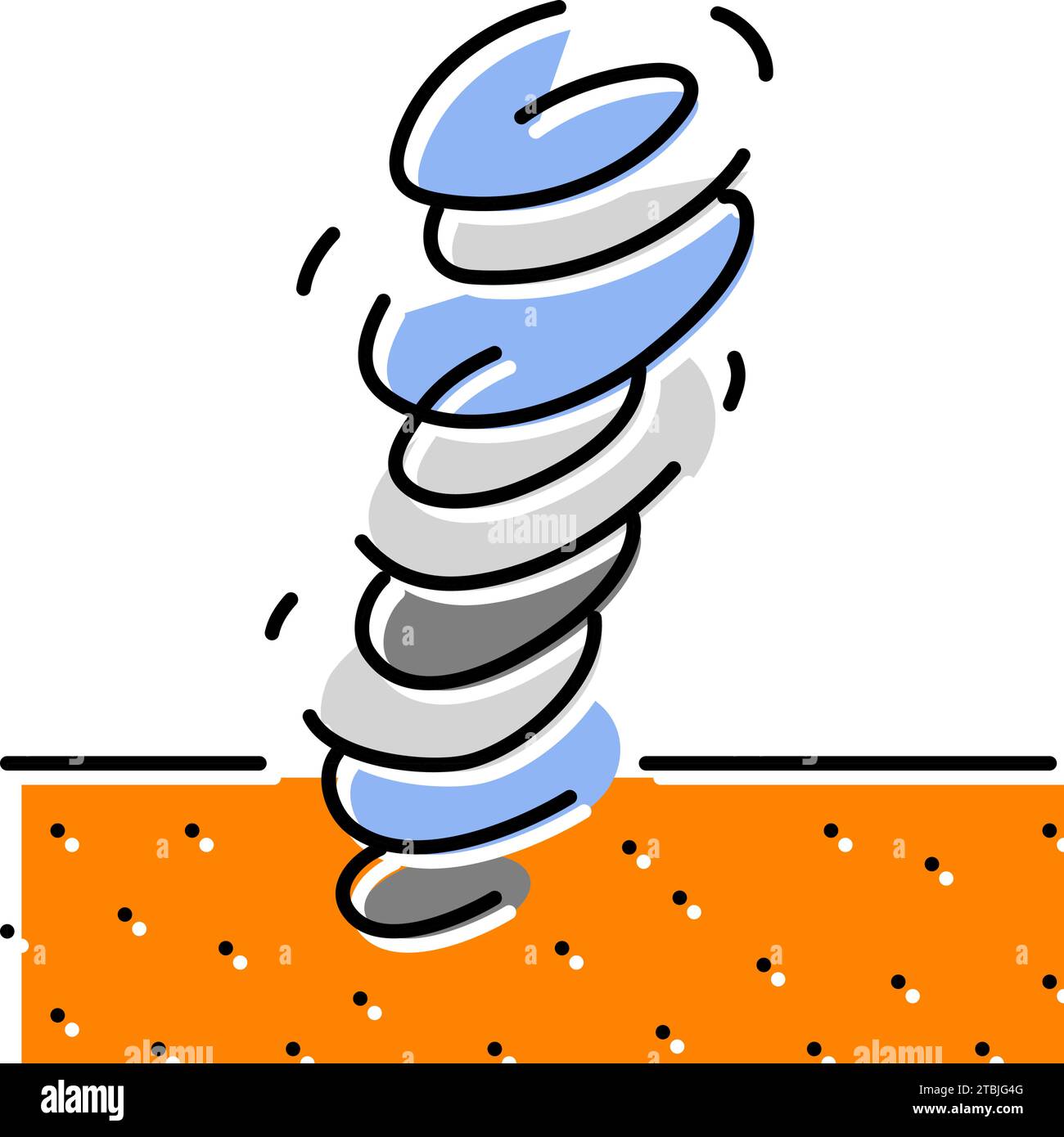 mars dust devils planet color icon vector illustration Stock Vector ...