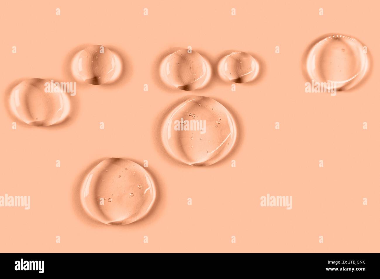 Cosmetic hydrating product or ingredient concept. Peach fuzz color ...