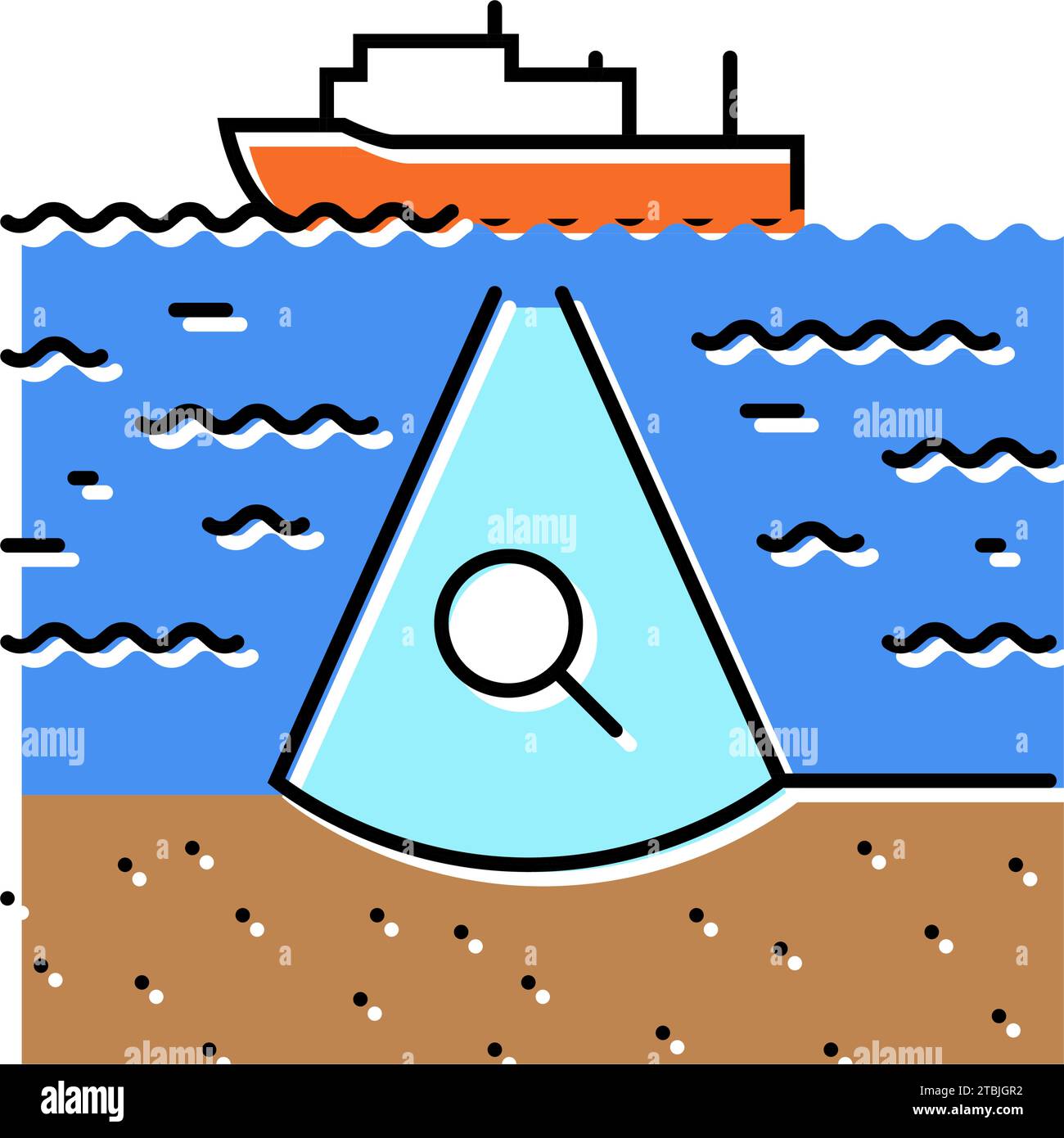 Seabed survey Stock Vector Images - Alamy