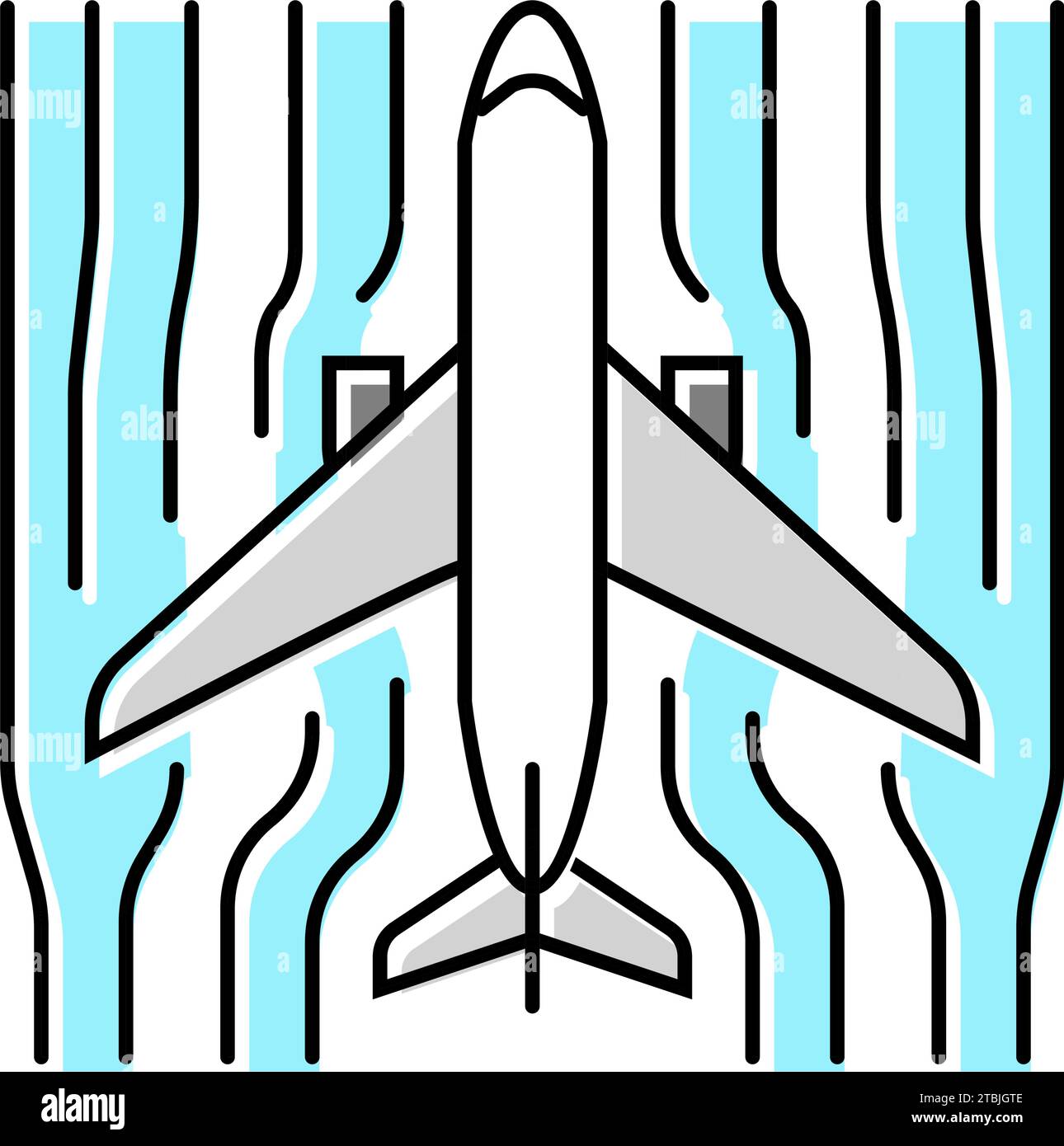 aerodynamics aeronautical engineer color icon vector illustration Stock ...