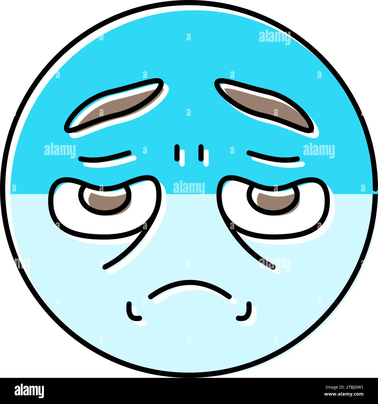 disappointed expression sad mood color icon vector illustration Stock ... disappointed expression sad mood color icon vector illustration Stock ...