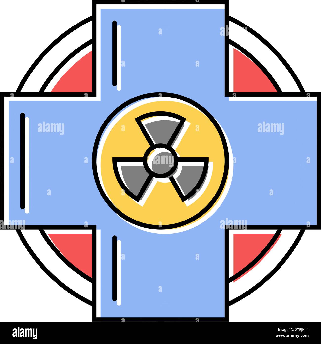 nuclear medicine lab energy color icon vector illustration Stock Vector ...