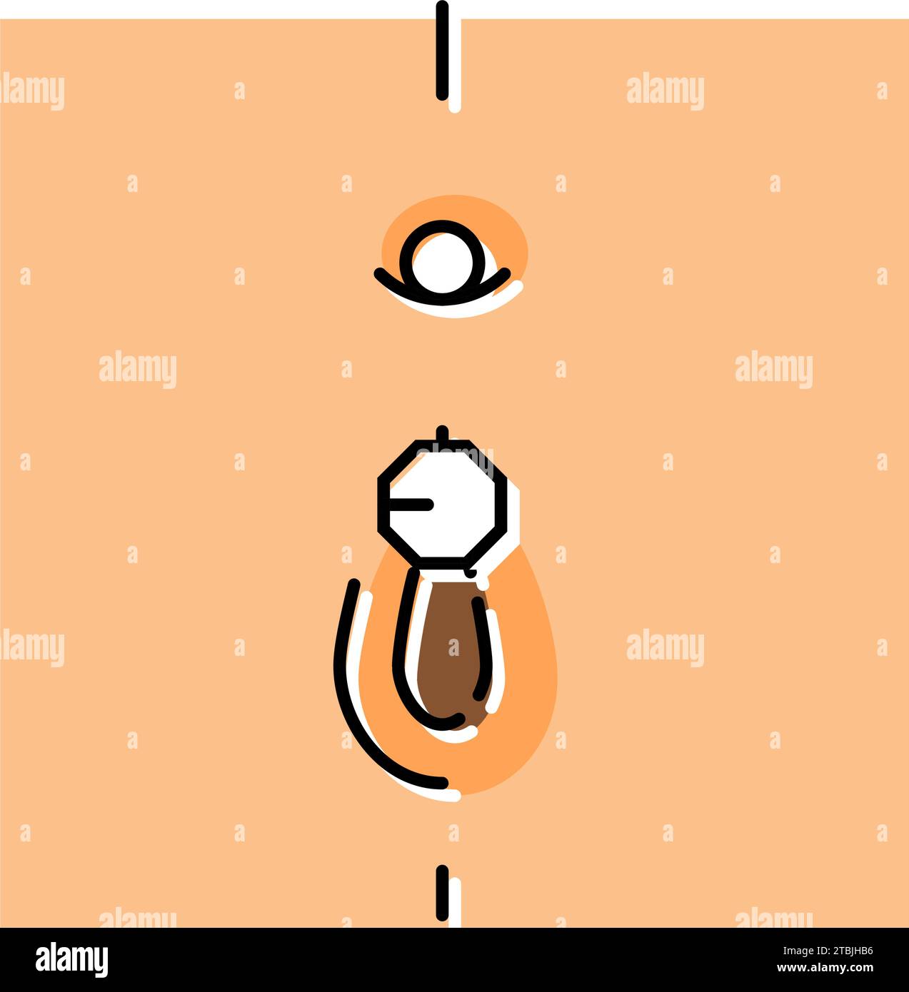 navel piercing fashion beauty color icon vector illustration Stock ...