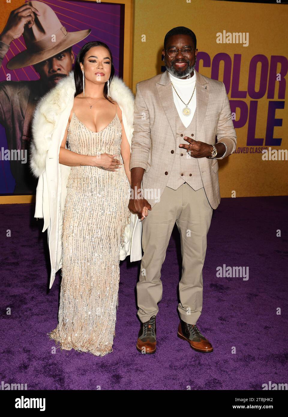 LOS ANGELES, CALIFORNIA - DECEMBER 06: (L-R) Dannella Lane, and Lil Rel ...